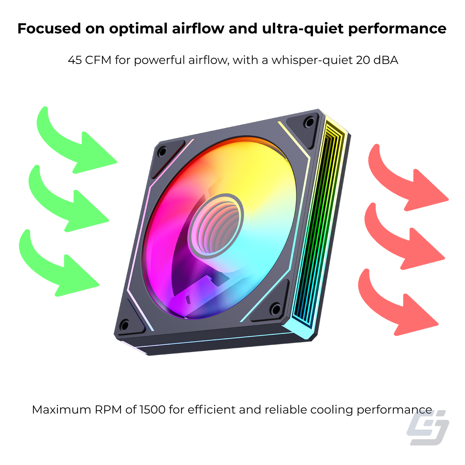 EJS INFINITY ARGB 120mm Fan Triple Pack Black Computer Case Fan – EJS ...